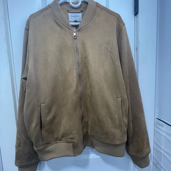 Goodfellow & Co | Jackets & Coats | Goodfellow Co Tan Bomber Jacket ...